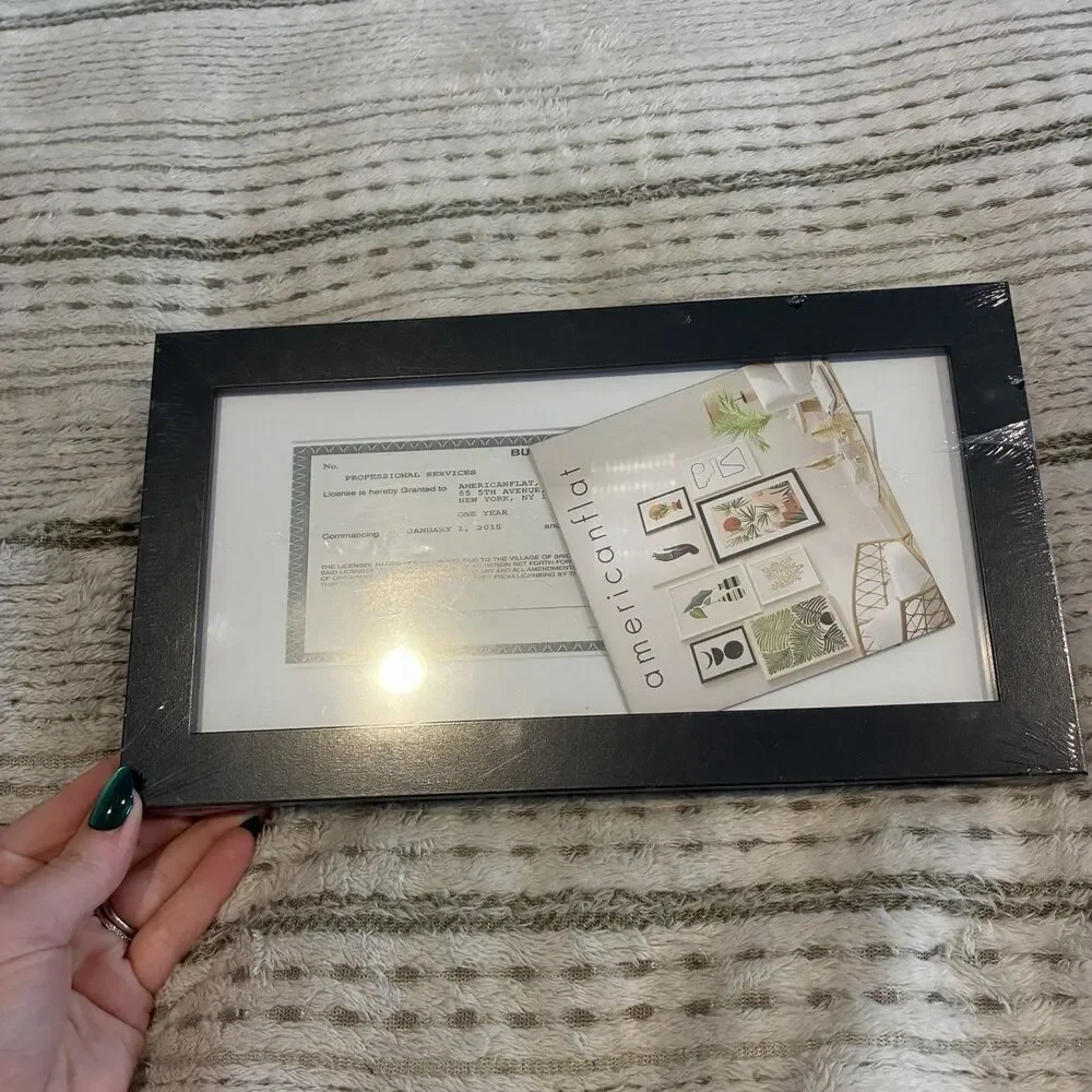 Unbranded | Accents | 4x9 Business License Frame Black For 4 X 9 ...